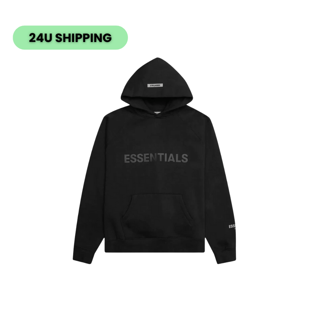 Fear of God Essentials Hoodie Black FW20 | Snrkickz